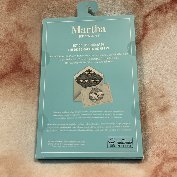 Martha Stewart | Office | Martha Stewart Bee Thank You Notes Boxed Set ...